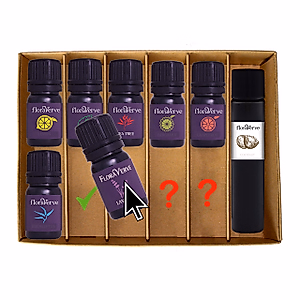 floraVerve Customized Essential Oils Set, Build Your Own Starter Kit, Pick Only Those You Like! (10 x 5ml Natural Aromatherapy Essential Oils + 1x30ml Carrier Oil)