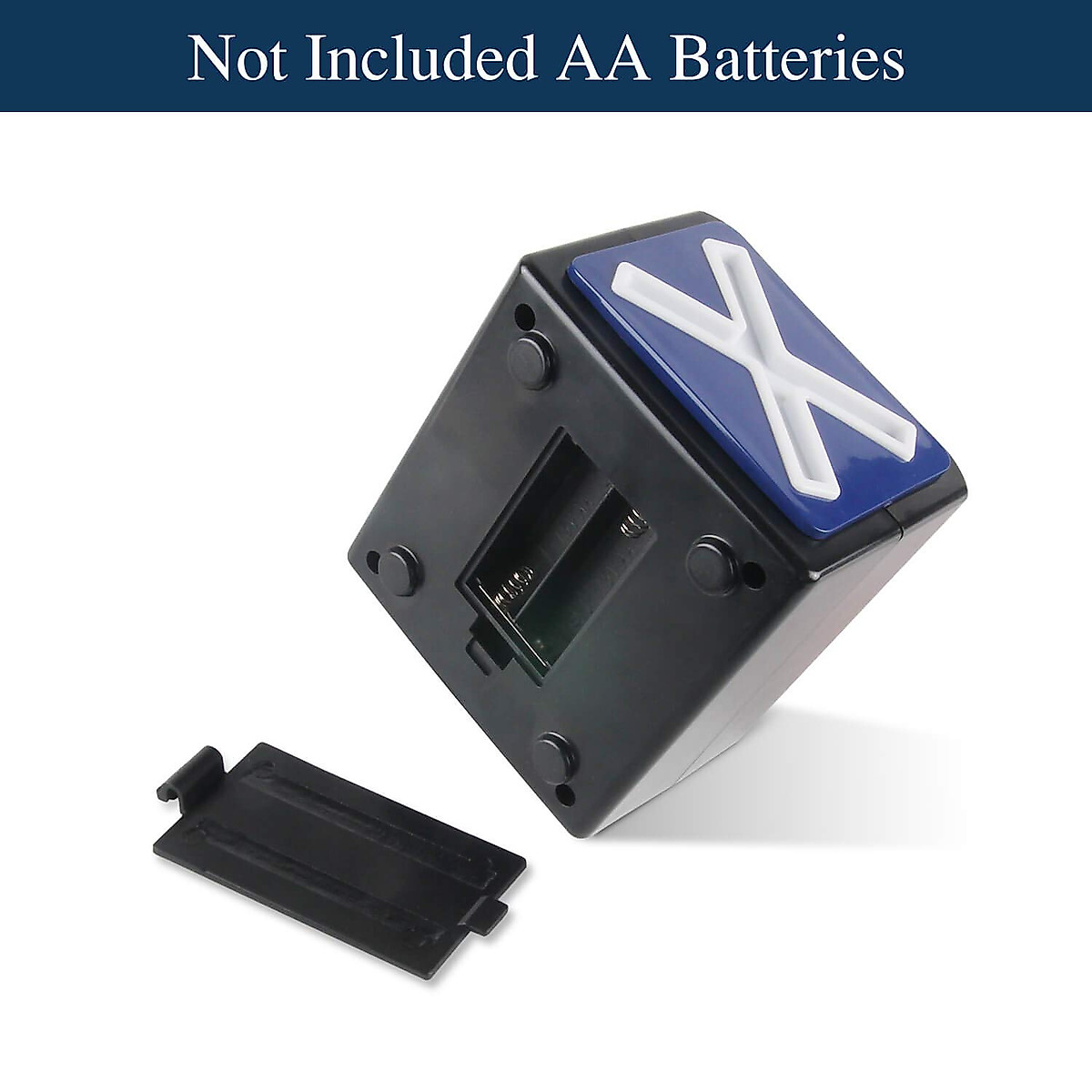 BEAN LIEVE Game Buzzers with Sound - 2 Pack Buzzer Button with Lights, Game Show Buzzers for Family, Quiz Game Buttons Perfect for Game Night & Trivia Club & Classroom (Black)