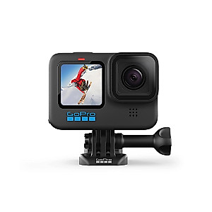 GoPro HERO10 Black, Waterproof Sports and Action Camera Bundle with Adventure Kit, 32GB microSD Card, Card Reader