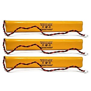 (3 Pack) Exit Sign Emergency Light Ni-CD Battery ELBB003 ELB-B003 BAT9.6V700 9.6v 900mAh ELB-B004 BBAT0044A BBAT0043A