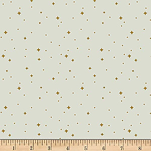 Art Gallery Fabrics Art Gallery Nightfall Luminaries Gold Fabric, Light Beige