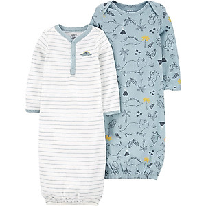 Carter's Baby Boys 2-pk. Bear Sleeper Gowns (Darling Dinos, Newborn)