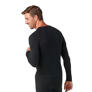 Smartwool Men's Intraknit Active Merino Wool Base Layer — Long Sleeve Shirt (Slim Fit), Black, X-Large