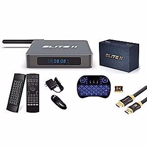 OCTASTREAM Elite 2 Bundle Deal | New 2023 Model | Plug N' Play No Set-up Required | Bonus 8K HDMI Cable & Backlit Mini Keyboard Remote Included