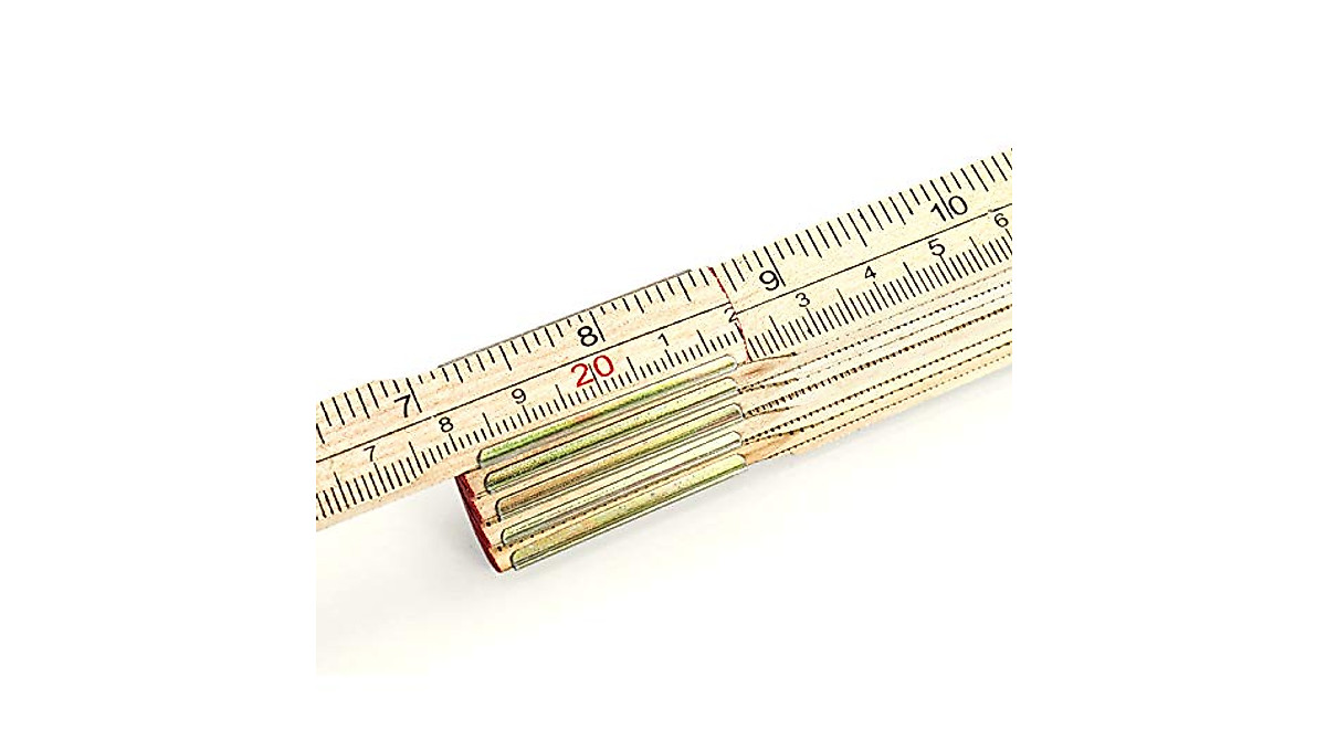 QWORK 6 FT Foldable Wooden Ruler for Carpenters
