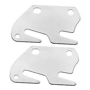 SOLUSTRE 2Pcs Universal Wood Bed Rail Hook Plates Bed Rail Hook Bracket Wood Bed Metal Claw Hook Replacement Wooden Bed Frame Bracket Headboard for Wooden Bed Frame