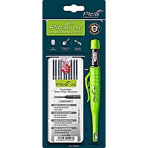 Pica-Dry Longlife Automatic Pencil With Pica-Dry 10 Pack Refill (Graphite 2B, Water Soluble) 30403