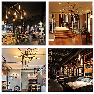 YFXRLIGHT Dimmable T10 LED Bulbs Warm White 2700K,6W LED Tubular Edison Bulbs 60 Watt Equivalent,550LM, E26 Medium Base Lamp Bulb for Desk Lamp, Pendant Lights,6Pack