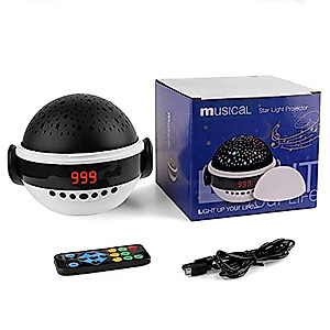 Baby Night Lights Star Projector for Kids Room White Noise Nursery Sound Machine Sleep Soother Bedside Lamp 6 Natural Sounds 6 Lullabies Music Remote Timer