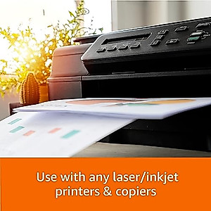 Amazon Basics Multipurpose Copy Printer Paper, 8.5-x-11-inch, 24lb, 1500 Sheets (3 Packs of 500), 97 Bright, White