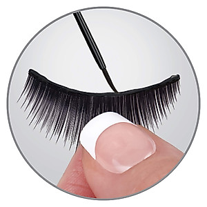 KISS i-Envy Super Flex Brush Eyelash Adhesive Rubber Type Black 0.176 oz KPEG07