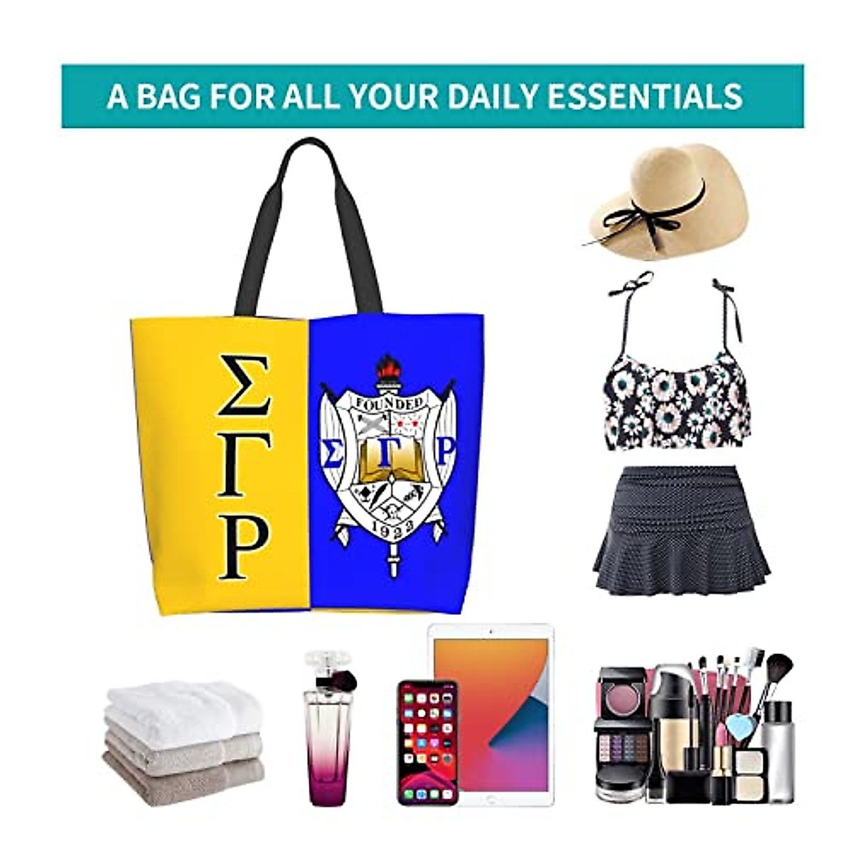 Women'S Tote Bags Sigma Gamma Rho Tote Bag, Everyday Shopping Stylish Simple Tote Bag
