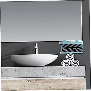 UKCOCO Hair Catcher Hair Shower Catcher Bathroom Hair Hair Grabber for Shower Wall Shower Catcher for Hair Bathroom Hair Collector Bathtub Accessories Hair Collector for Bathroom, 7.5X4.1X3.2CM, Blue