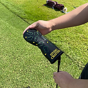 Studio Crafted Augusta Georgia Golf Driver Fairway Woods Hybrid Headcover Black (Hybrid Cover)