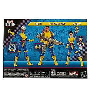 Marvel Legends Series Forge, Storm, & Jubilee X-Men 60th Anniversary Action Figure Set, 6-Inch Action Figures