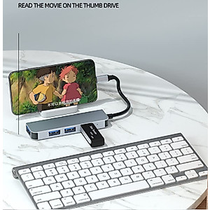 4 in 1 Type-C to 4USB Smart Dock Compatibility 1*USB 3.0 3*USB2.0 Aluminum Alloy Enclosure