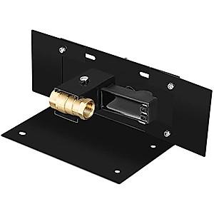 VEVOR Fire Pit Gas Burner Spark Ignition Kit, 300K BTU Fire Pit Ignition System, Stainless Steel Fire Pit Igniter, with 1/2'' Key Valve with Key and Leads & Ground Wire Black Retractable