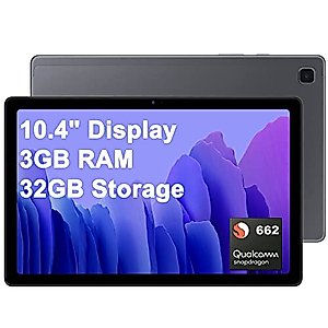 SAMSUNG Galaxy Tab A7 Tablet Computer 10.4" WUXGA+ Display 8-Core Qualcomm Snapdragon 662 3GB RAM 32GB Storage Bluetooth v5.0 Dolby Atmos Camera Android OS Grey