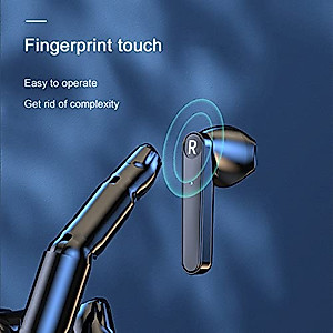 Lovskoo True Wireless Bluetooth Headset Earphones 5.0 Headphones Sport Waterproof with Game Sports Car Modeling Wireless Charging Case Stereo in-Ear Earphones Built-in Mic Noise Cancelling Earbuds