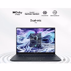 asus Zenbook 14.5'' 2.8K(2880x1800) 120Hz OLED Laptop | EVO 14-Core i7-13700H | 16GB DDR5 | 100% DCI-P3 | WiFi 6E | 2X Thunderbolt 4 | Widnows 11 Home | w/HDMI (16GB LPDDR5 RAM | 512GB PCIe SSD)