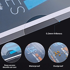 WOT I 48PCS Plastic Clear Document Folders - L-Type Folders Copy Safe Project Pockets, for A4/ Letter Size Sheets, Transparent Color