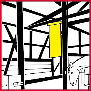 Giant Fly Glue Trap by Catchmaster - 3 Packs 30 Feet Each Pre-Baited, Ready to Use Indoors & Outdoors. Bug Insect Infestation Sticky Adhesive Scented Green Color Barn Paper Sheet Disposable Non-Toxic