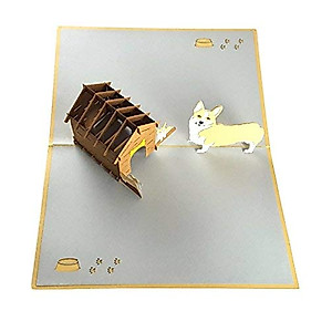 iGifts And Cards Mama Corgis N Puppies 3D Pop Up Greeting Card - Cute, Canine, Pet, Dog, Doggies, Half-Fold, Happy Birthday, Just Because, Thinking of You, Baby Shower, Retirement, Friendship, Fun