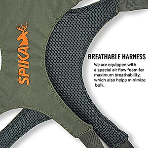 SPIKA Binocular Harness Chest Pack,Bino Harness with Waterproof Rangefinder Case,Bino Chest Case for Hunting