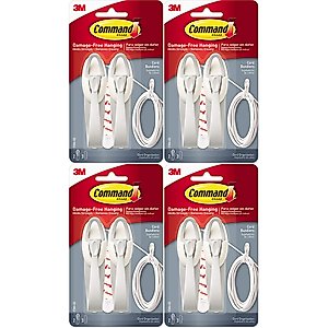 3M 17304 Command Cord Bundlers 4 Pack (8 Bundlers)
