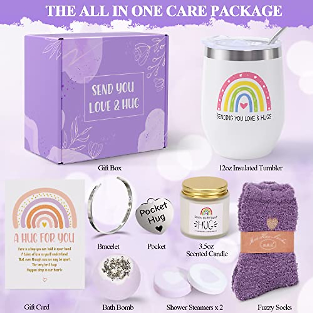 Get Well Soon Gifts for Women, Care Package Gift for Women Her Mom, Self Care Gifts for Sick Friends, After Surgery Gifts Feel Better Gift Sympathy Gifts Thinking of You Christmas Gifts for Women