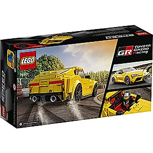 LEGO Speed Champions Toyota GR Supra 76901 Collectible Sports Car Toy Building Set with Racing Driver Minifigure