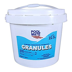 Pool Mate 1-1322 Stabilized/Concentrated/Chlorinating Granules, 22-Pound