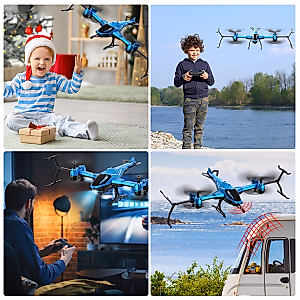 VATOS RC Helicopter 2.4G, All in 1 Remote Control Helicopter Super Function 360° Flip, Obstacle Avoidance, Altitude Hold, One Key take Off/Landing, RC Plane Toy Gifts for Kids Adults