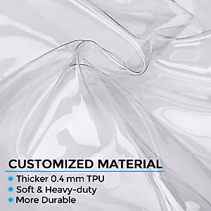 Lorbro Clear Purse Stadium Approved, Clear Crossbody Purse, Clear Bag with Inner Pocket and Adjustable Strap for Concerts, Sports Event