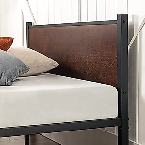 ZINUS Tucker Bamboo and Metal Platform Bed Frame / Bed Frame Made with Sustainable Bamboo / Steel Slat Mattress Support with No Box Spring Needed / Easy Assembly, Queen