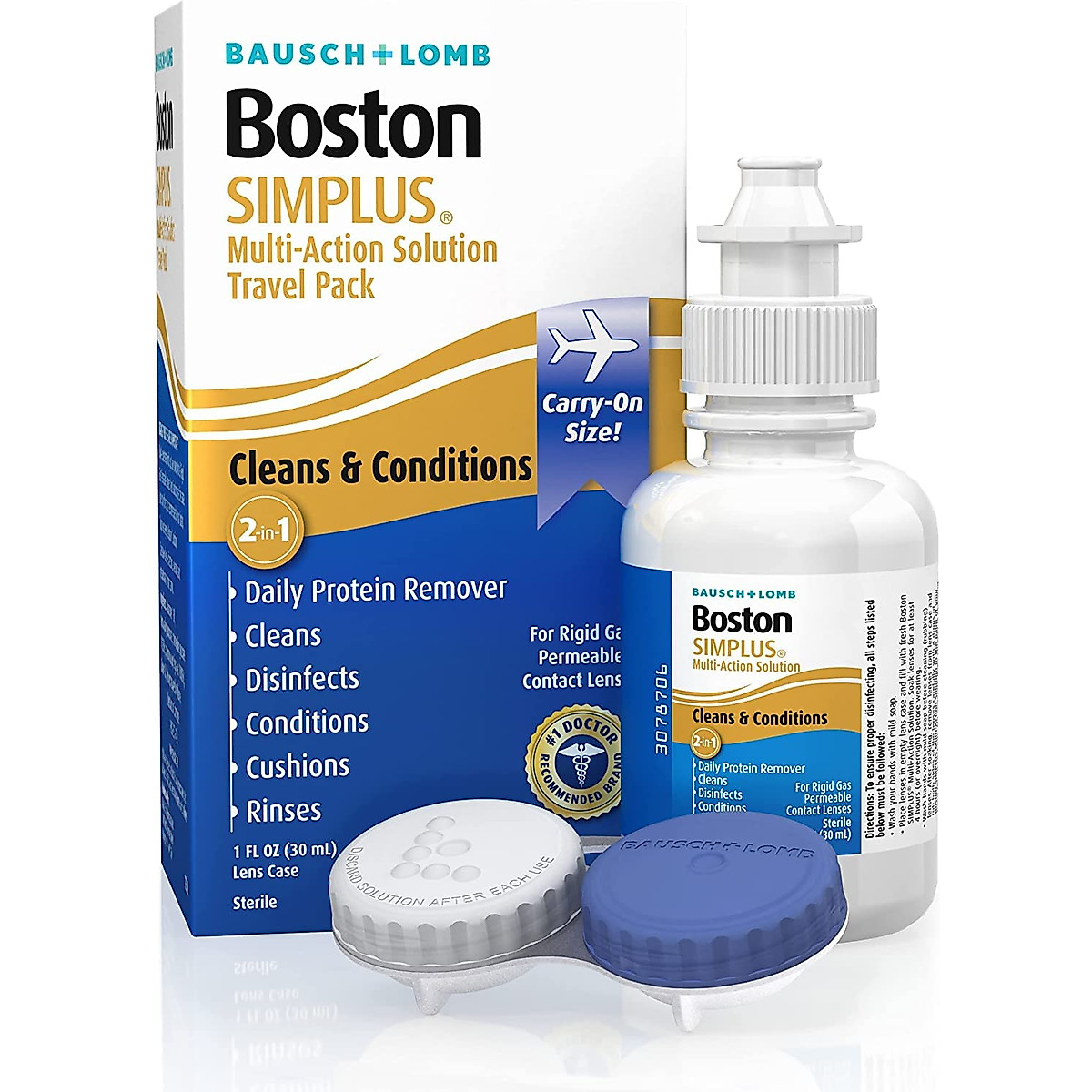 Bausch & Lomb Boston Simplus Travel Kit-1 oz, 2 pack
