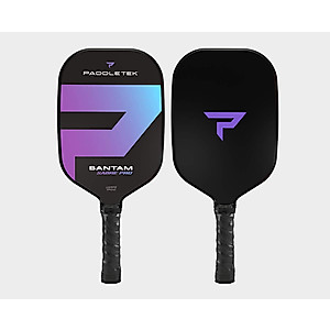 Paddletek Bantam Sabre Pro - Professional Pickleball Paddles with Honeycomb Core - Polycarbonate Surface, Graphite PolyCore & High Tack Performance Grip - USAPA Approved (Purple)