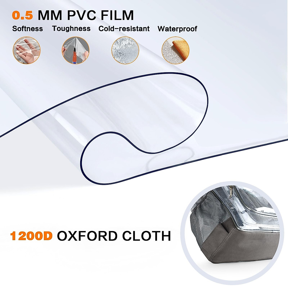 PAMANO Clear Backpack Transparent Heavy Duty Bookbag See Through Bag for College Work Stadium Concert Travel Security, Gray