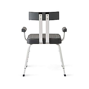 Medline - MDSMOMCHAIRGH MDSMOMCHAIRG Momentum Shower Chair, Premium Bath Chair with Non-Slip Feet, Medical Shower Seats for Adults, Gray