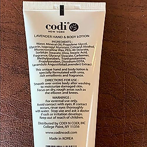 CODi Lavender Lotion - Lavender Body and Hand Lotion for Women and Men - Lavender Body Lotion with True English Lavender Scent - Less Greasy and Quick Absorbent - 1 750ml Bottle and 2 100ml Tubes