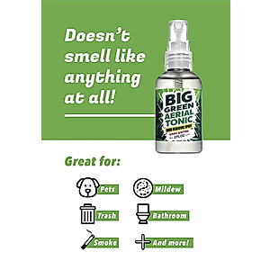 Big Green Odor Eliminator Spray Unscented | Removes Smell from Cars, Bathrooms, Homes 6oz