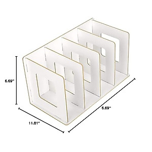 Bookshelf, Bookcase, Desktop Bookshelf, Eco-Friendly Bookshelf for Office for Home(Warm White)