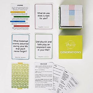 200 Intergenerational Conversation Cards - Get to Know Parents and Grandparents for Family Game Night with Curated Question Cards - Family Fun Games for Adults and Kids Too - Relatives Icebreaker