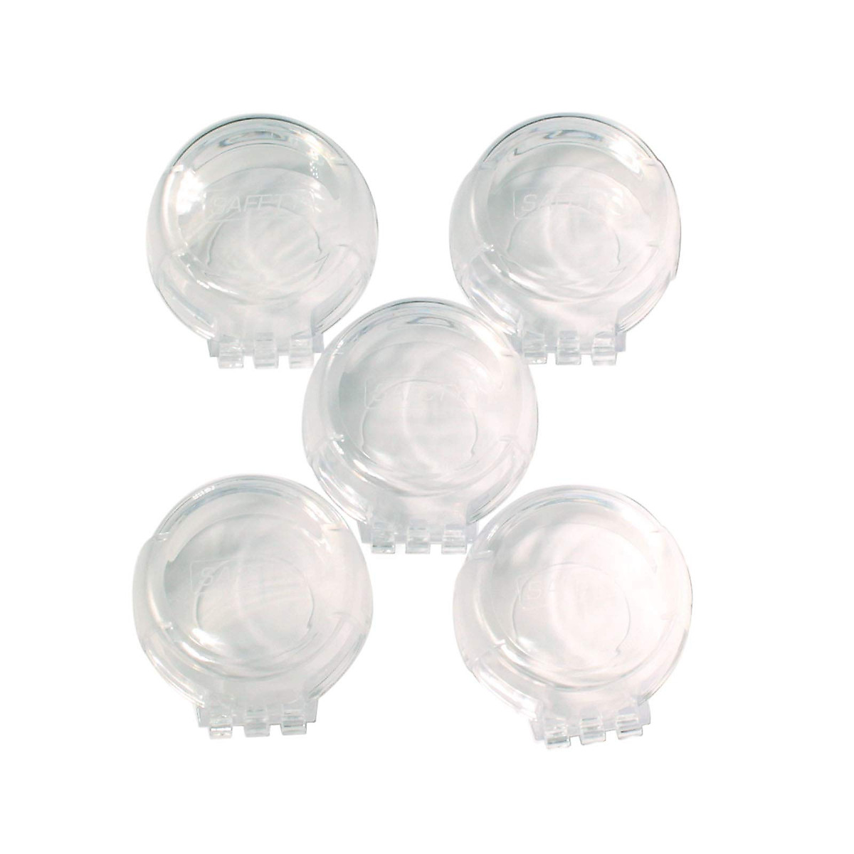 Superior Brands Child Safety Gas Stove Knob Covers Pack of 5 (Clear)