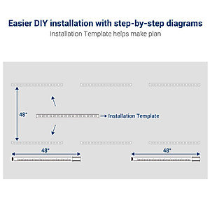 FLEXIMOUNTS 4x8 Overhead Garage Storage Rack, Adjustable Garage Storage Organization Systerm, Heavy Duty Metal Garage Ceiling Storage Racks, 600lbs Weight Capacity, Hammertone