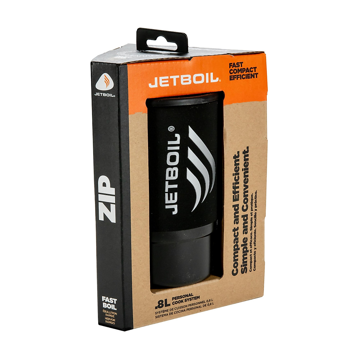 Jetboil Zip Camping Stove Cooking System, Carbon