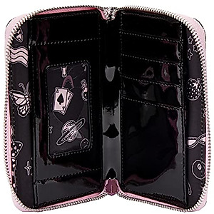Loungefly Women's Valfre Tattoo Allover Print Zip-Around Wallet
