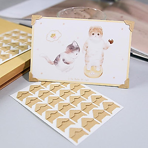 360 Count Self-Adhesive Acid Free Photo Corners Scrapbooks Memory Books(Kraft)