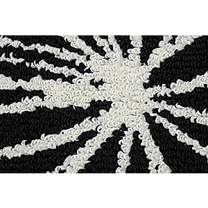 Garland Rug Grand Floral Area Rug, 30 x 46, Black/Ivory