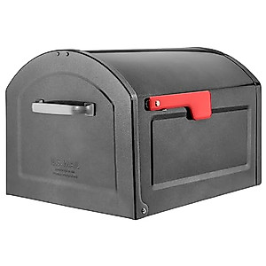 Architectural Mailboxes 950020P-10 Centennial Post Mount Mailbox, Extra Large, Pewter